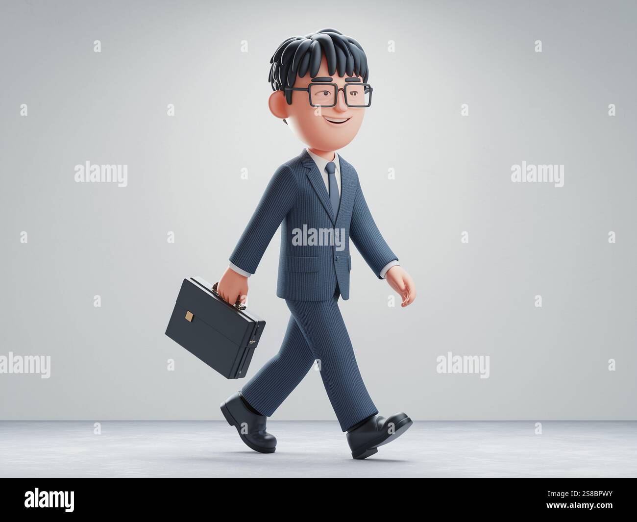 Animated Young Business Man Avatar Character Wearing a Suit.3D male ...