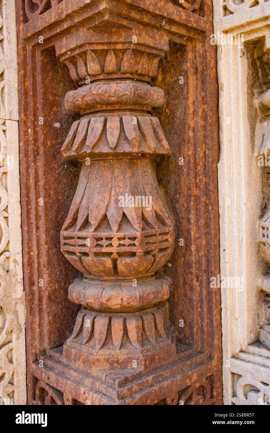 Qutab Minar in Delhi is a minaret and victory tower comprising the Qutb ...