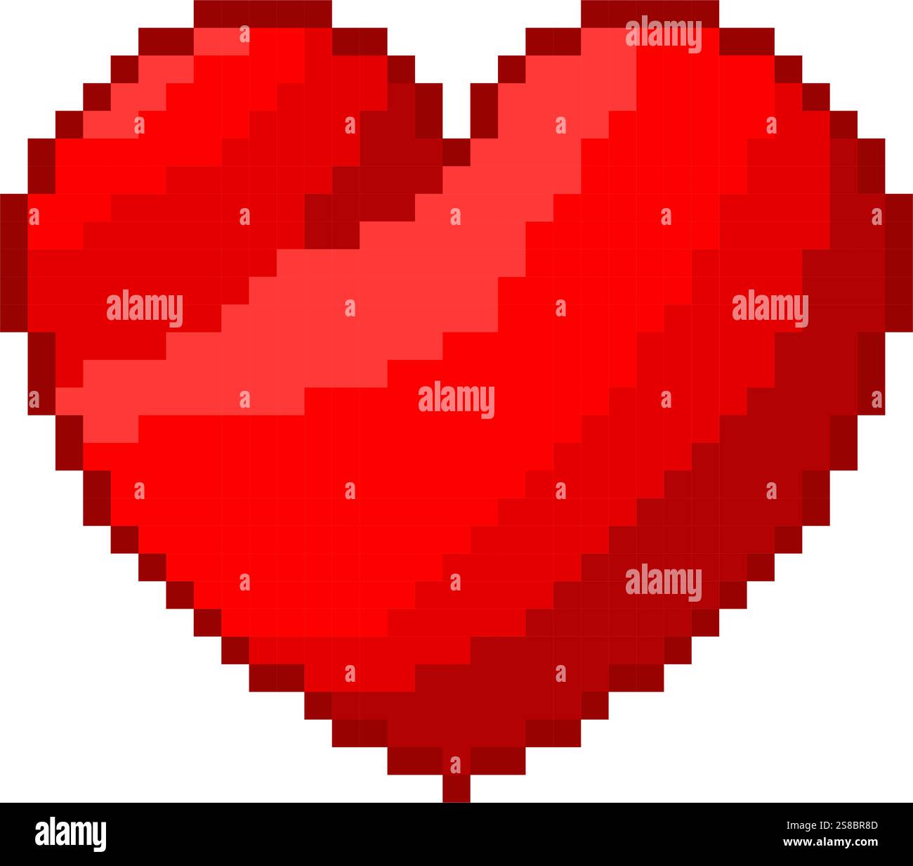 Heart pixel icoon simple retro game design Stock Vector Image & Art - Alamy