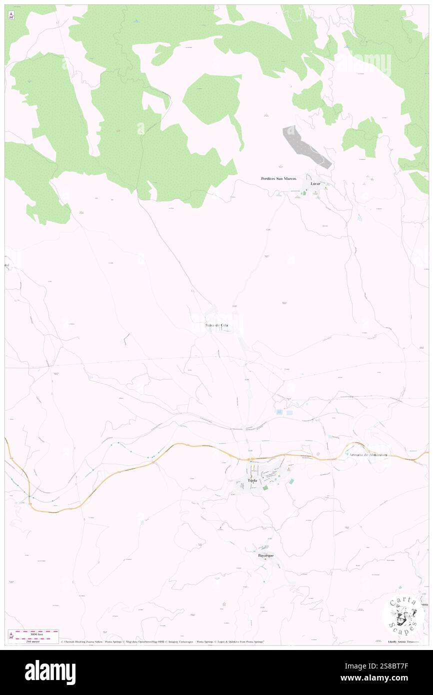 Cela, Almería, ES, Spain, Andalusia, N 37 22' 27'', S 2 26' 51'', map ...