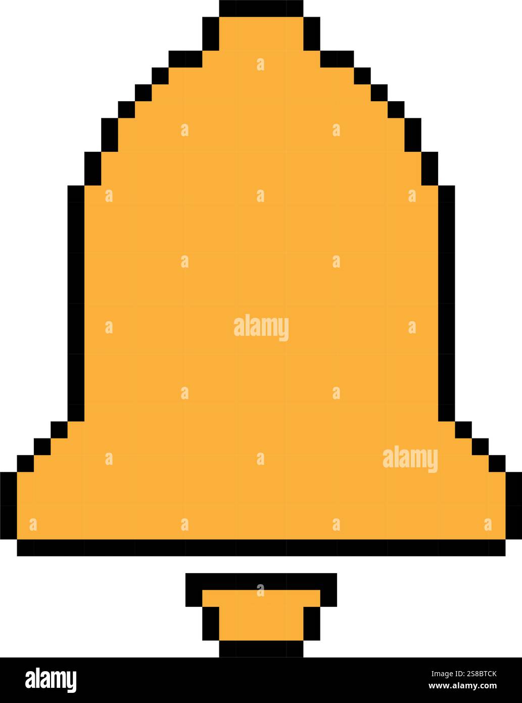 Bell icon symbol pixel art design Stock Vector Image & Art - Alamy
