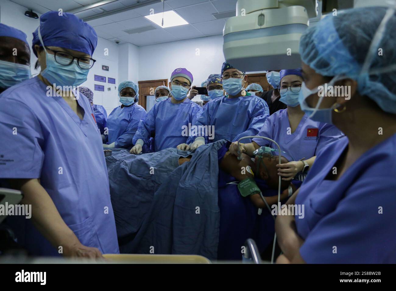 Dar Es Salaam, Tanzania. 18th Jan, 2025. Chinese doctors led by ...