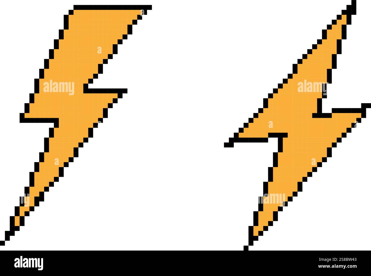 Flash icon pixel art simple design Stock Vector Image & Art - Alamy