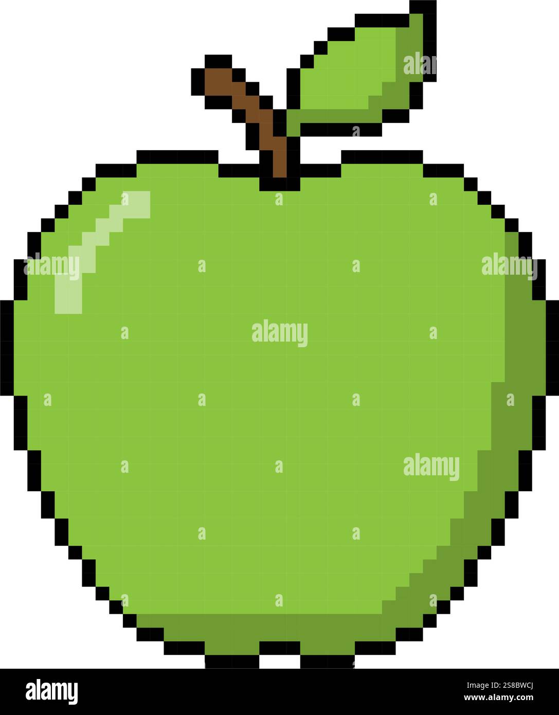 Pixel art apple symbol hi-res stock photography and images - Alamy