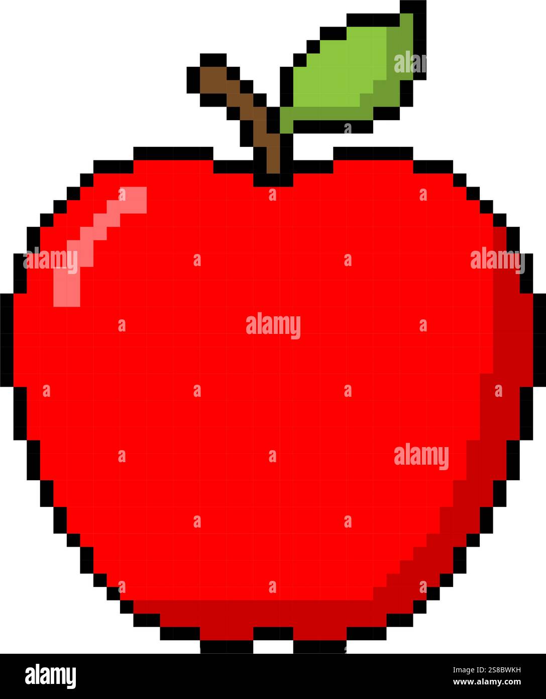 Pixel art apple symbol Stock Vector Images - Alamy
