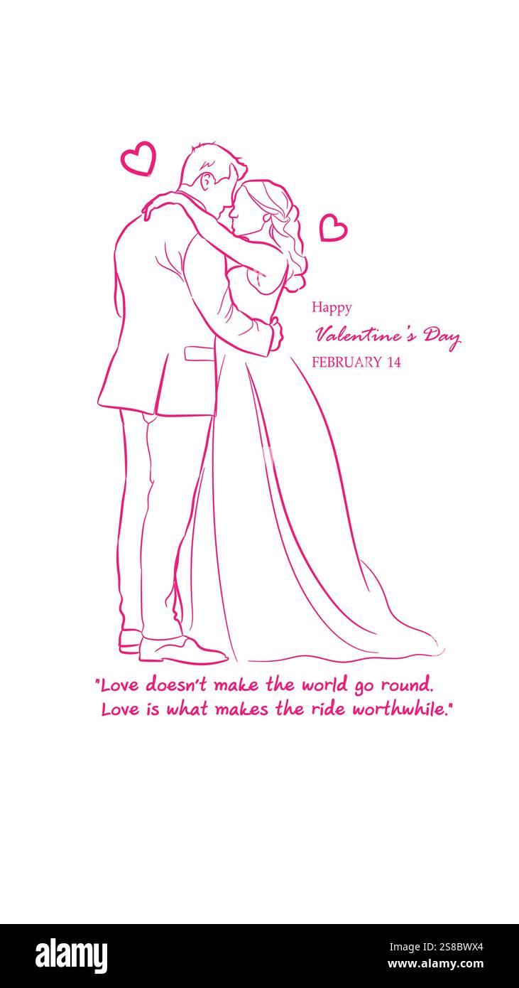 Stylish couple in wedding Stock Vector Images - Alamy