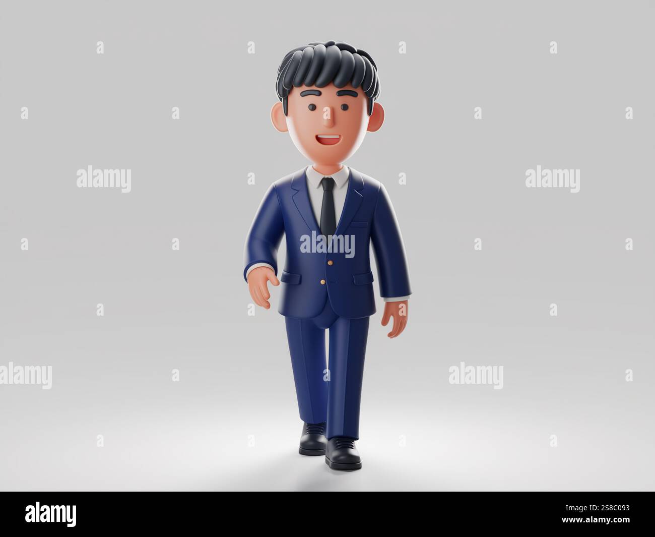Animated Young Business Man Avatar Character Wearing a Suit.3D male ...