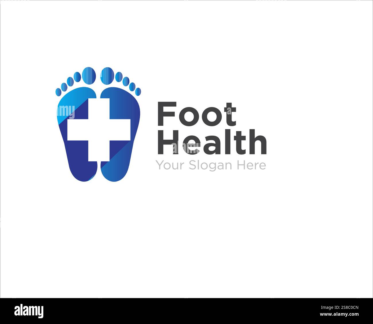 cross foot health care logo designs for medical service Stock Vector ...