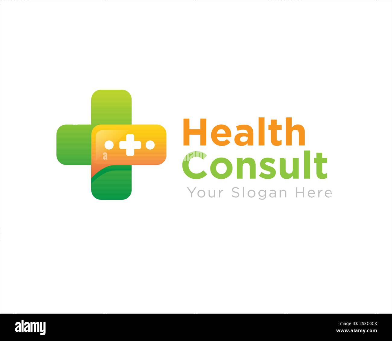 health consult logo designs with cross health Stock Vector Image & Art ...