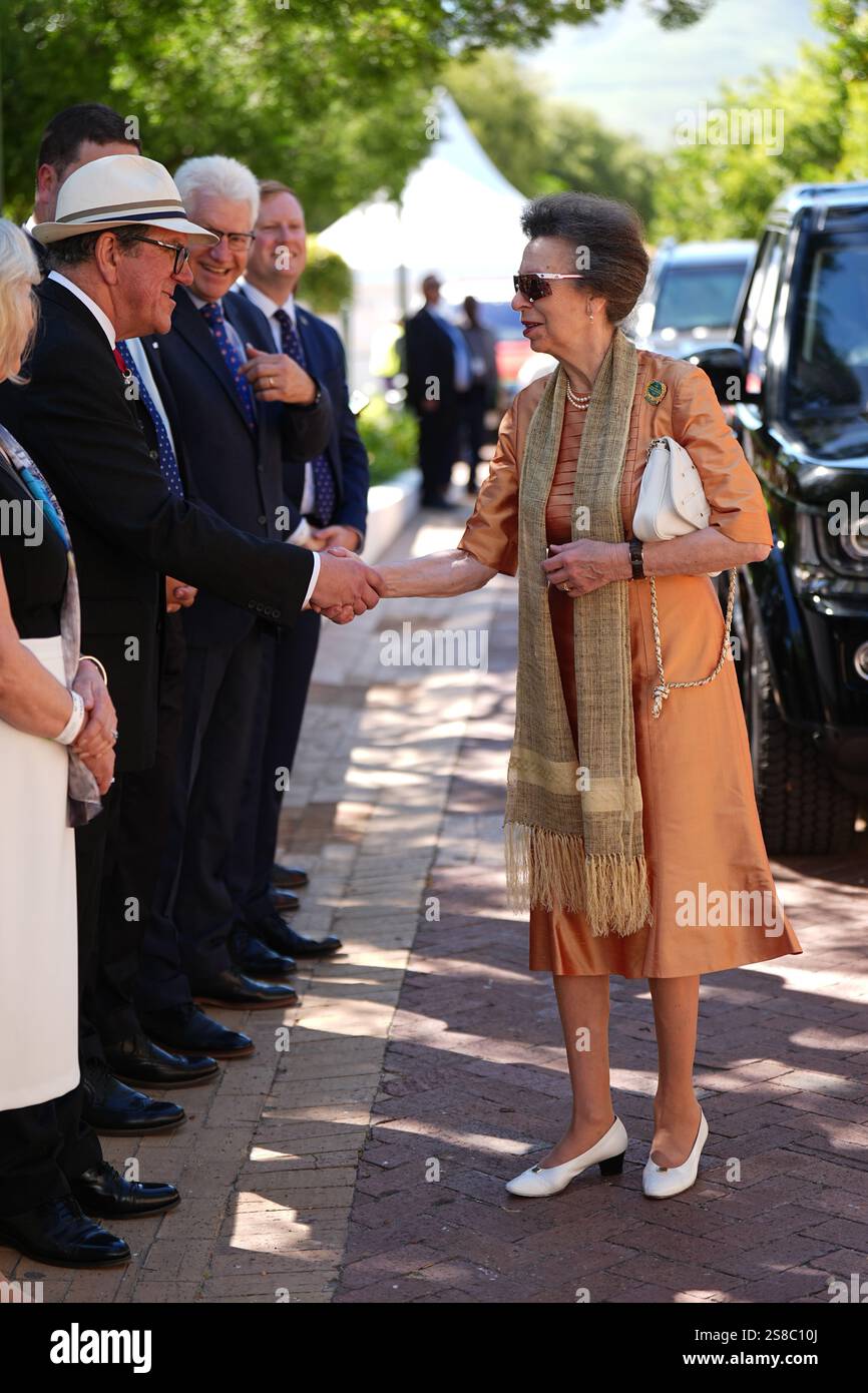 The Princess Royal meeting memorial Vice Admiral Peter Hudson, vice ...