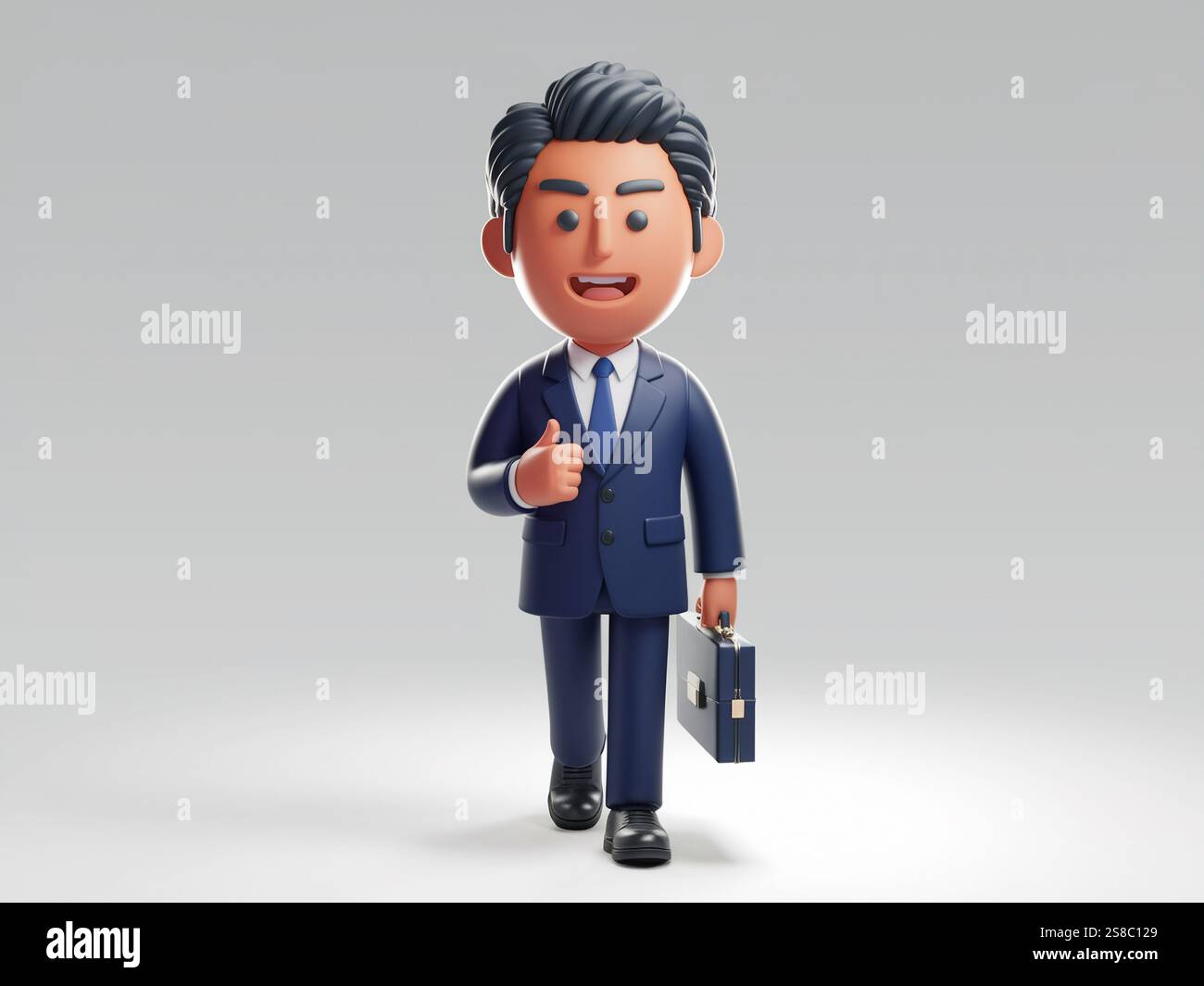Animated Young Business Man Avatar Character Wearing a Suit.3D male ...