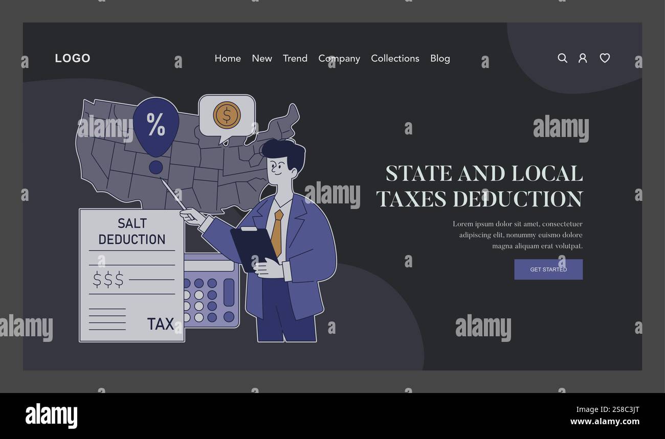 Tax Deductions concept. A professional explains state and local tax ...