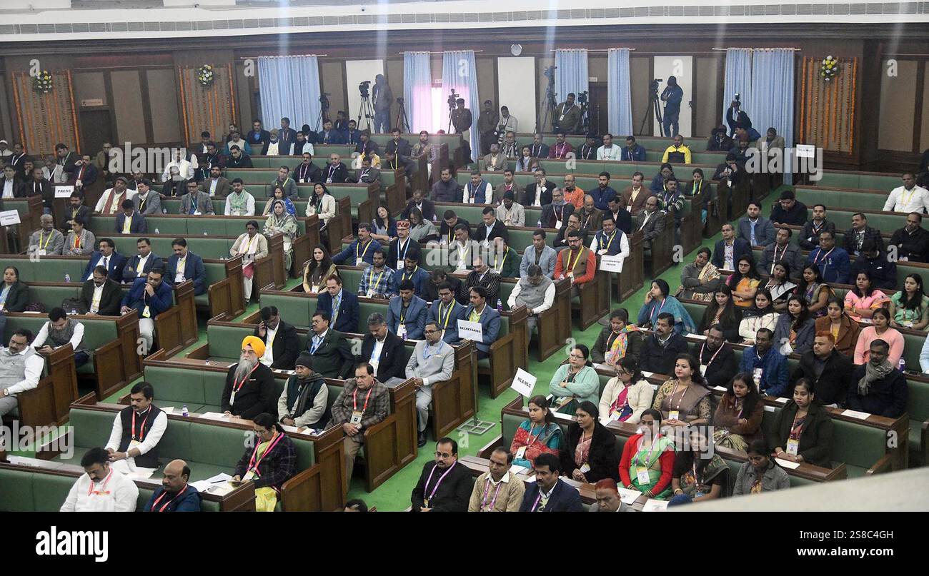 India. 21st Jan, 2025. PATNA, INDIA - JANUARY 21: Delegates attending ...