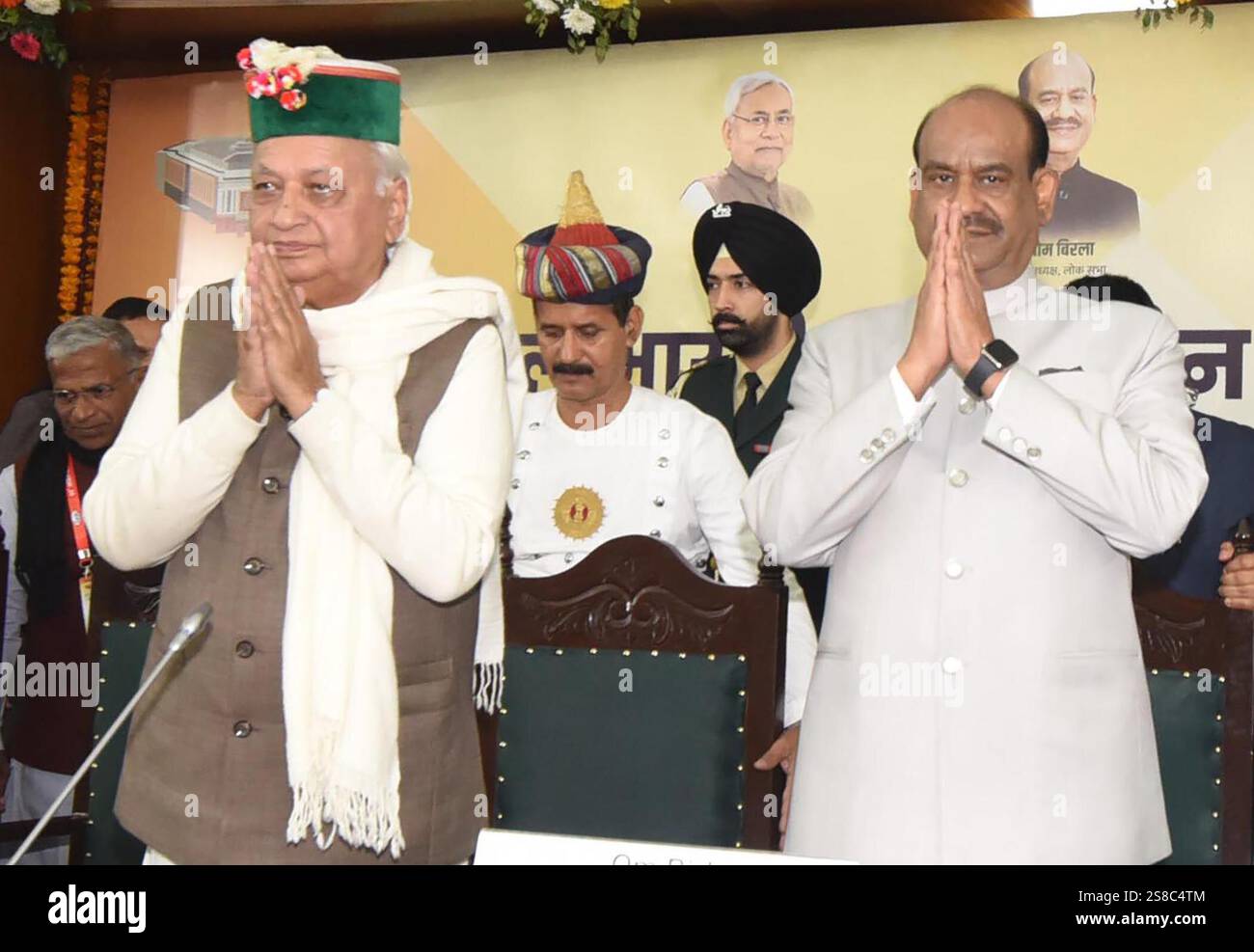 India. 21st Jan, 2025. PATNA, INDIA - JANUARY 21: Lok Sabha Speaker Om ...