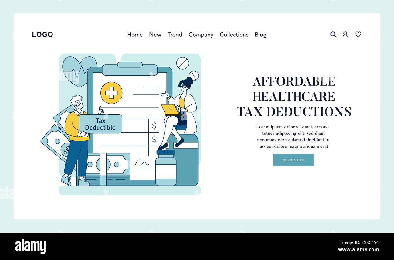 Tax relief concept. Simplifying the process of healthcare deductions ...