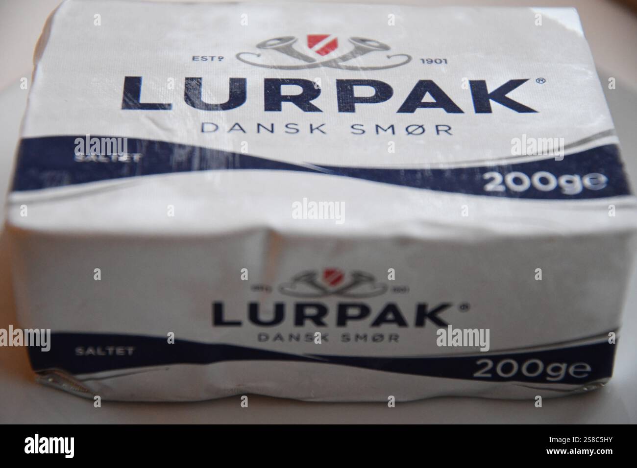 Copenhagen/ DenmarK/22 JANUARY 2025/ Denmark famous brand lurpak butter ...