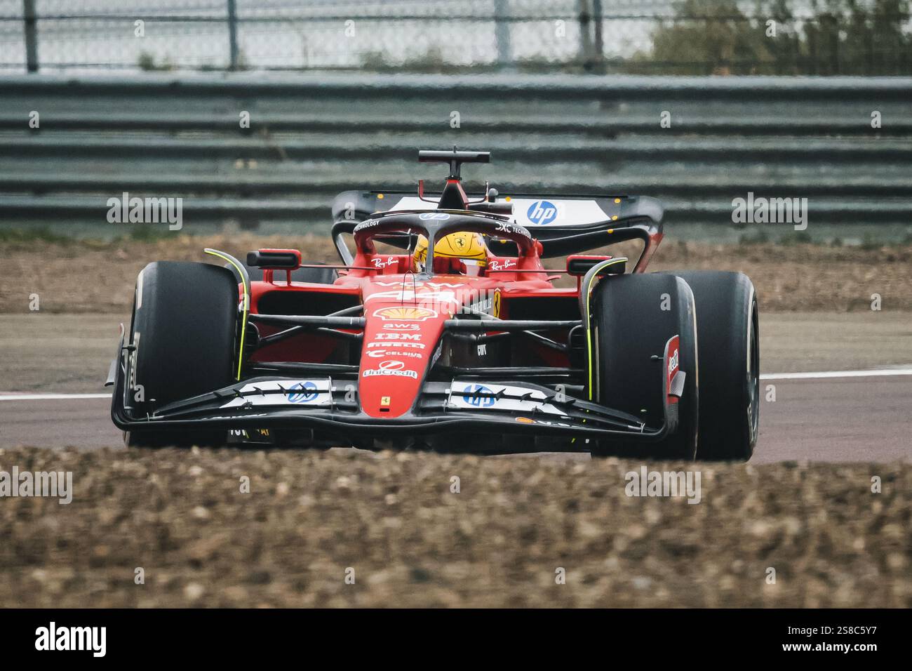 Milan, Italy. 22nd Jan, 2025. Maranello, The first lap of the new ...