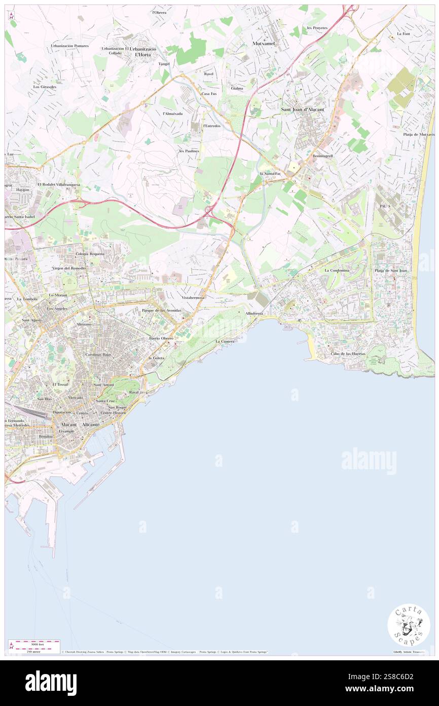 Serra Grossa, Provincia de Alicante, ES, Spain, Valencia, N 38 21' 39 ...