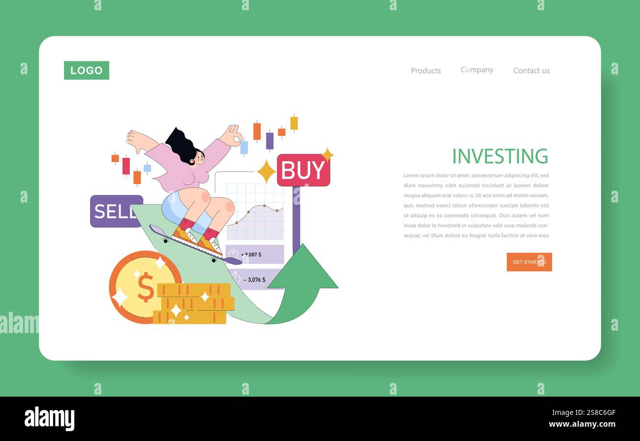 Banking and investment concept. Financial growth representation with ...