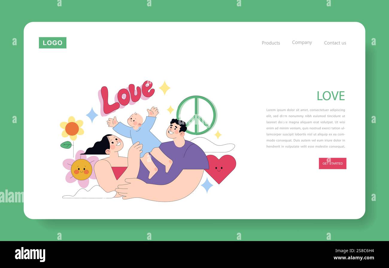 Family Love concept. Joyful parents and child celebrate love with ...