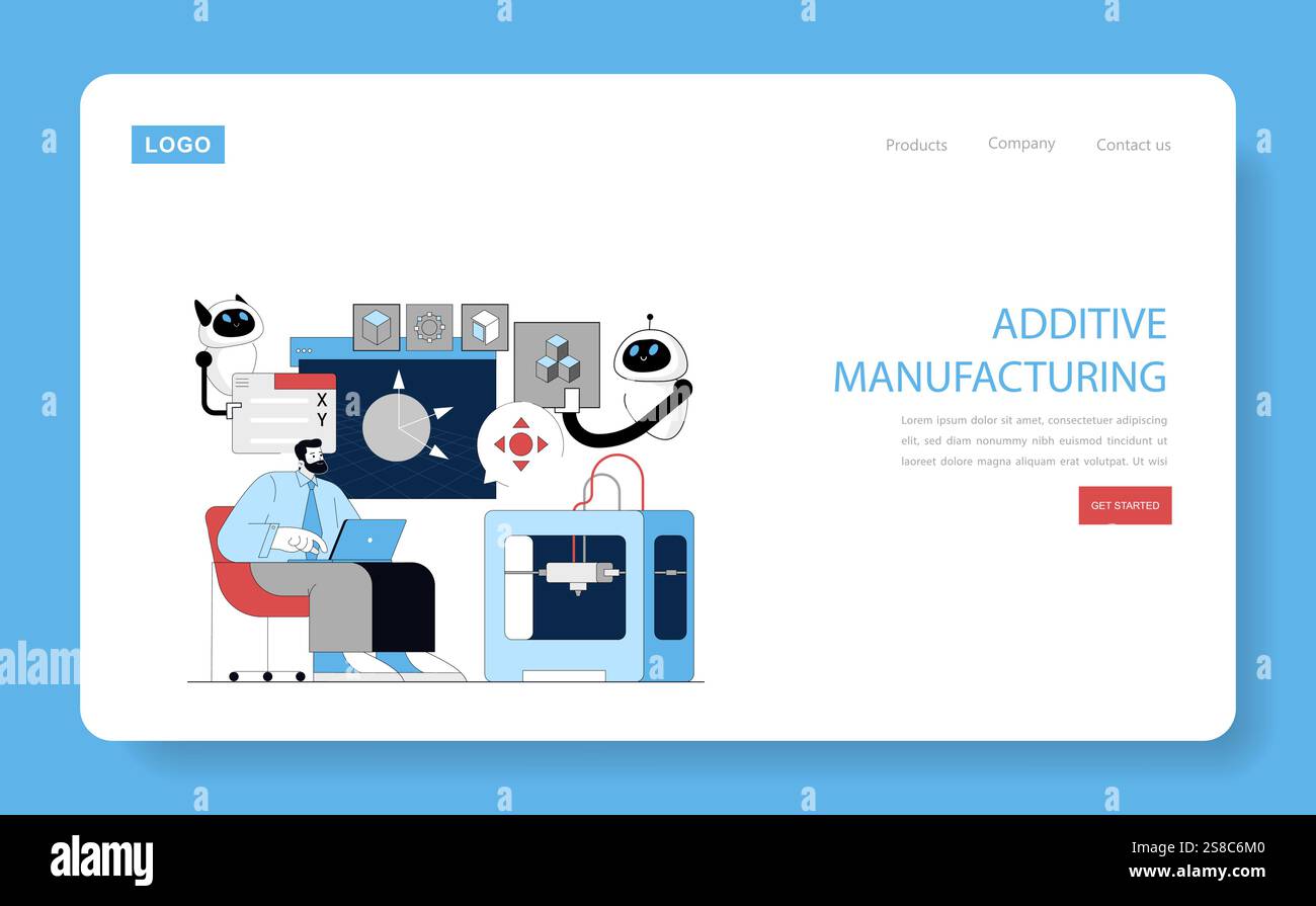 Production Automation Concept An Engineer Monitoring 3d Printing