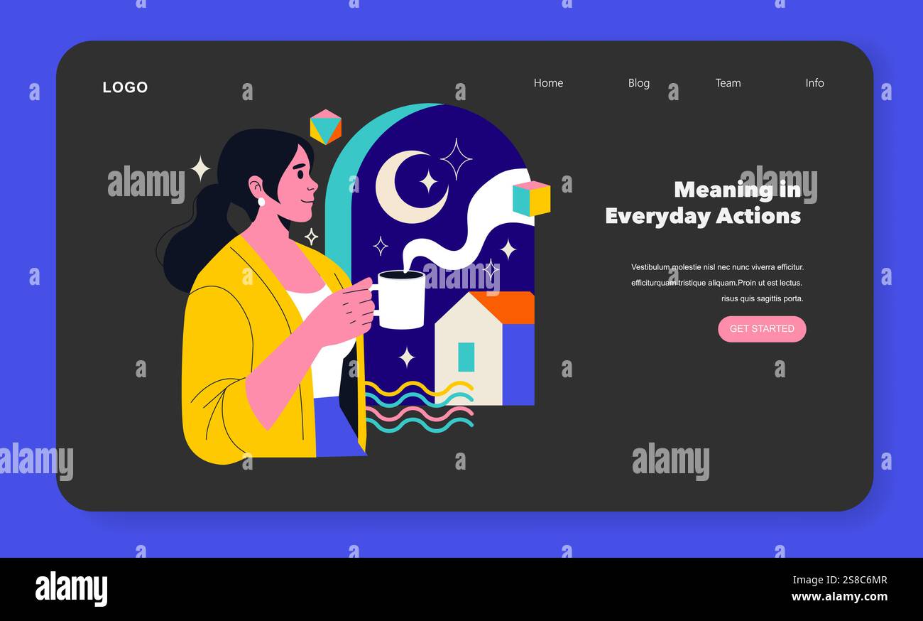 Logotherapy concept. An approach emphasizing meaning in everyday living ...