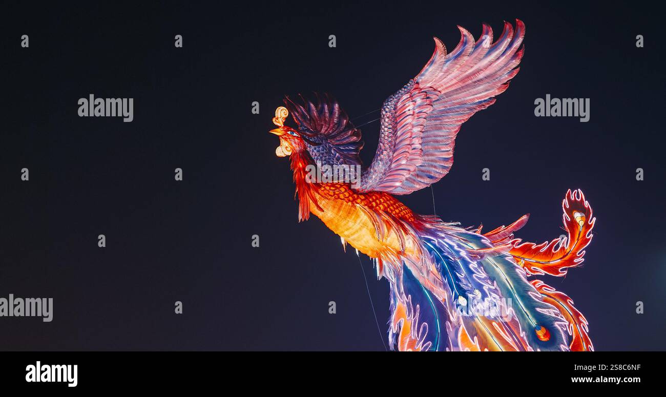 Beijing, China. Zigong Lantern Festival In Beijing. Amazing Lighting ...