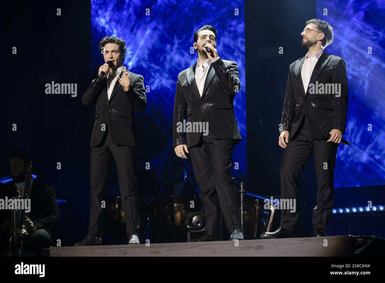 Il gruppo musicale Il Volo composto da Piero Barone, Ignazio Boschetto ...