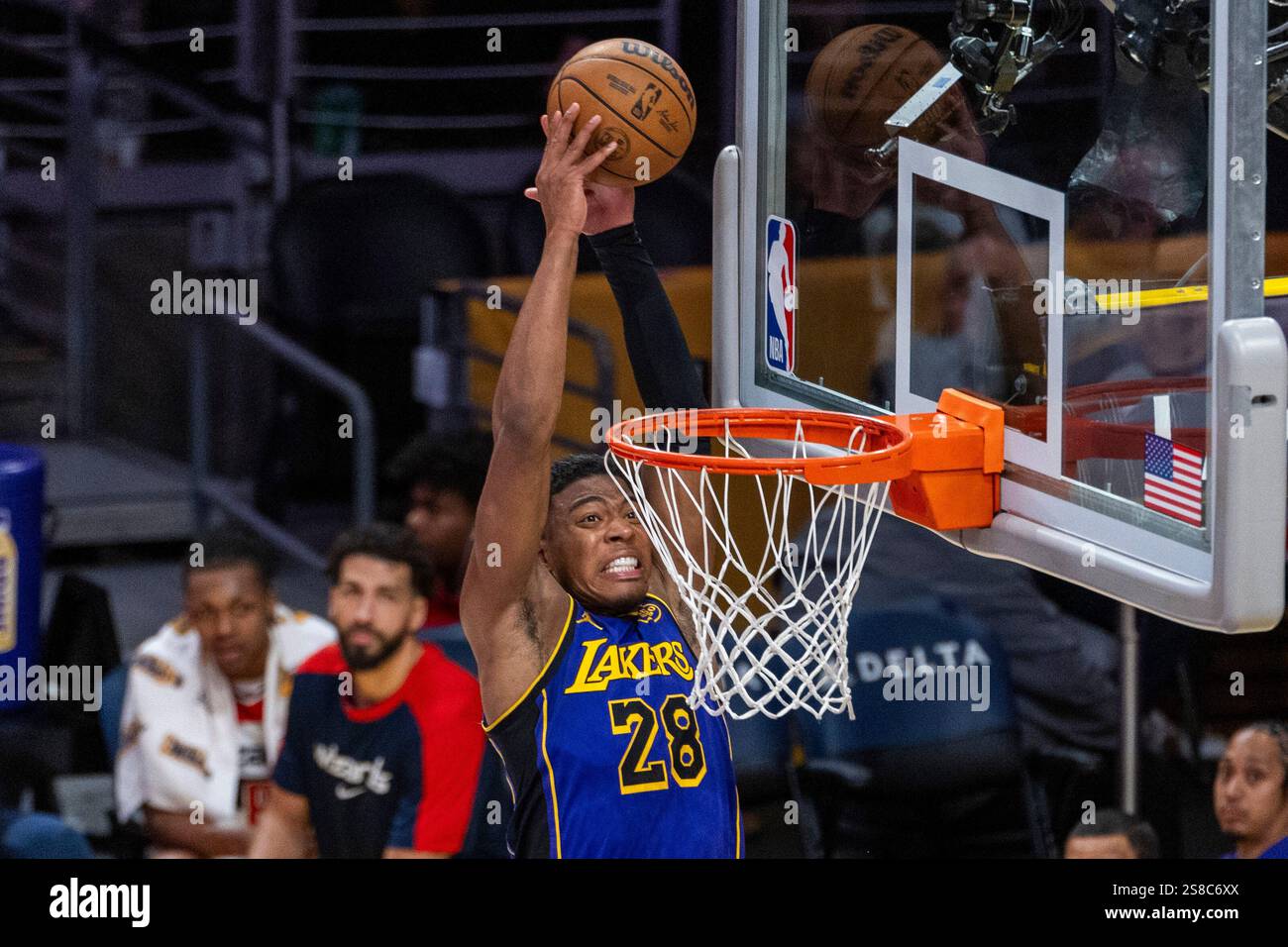 Los Angeles, United States. 21st Jan, 2025. Los Angeles Lakers' Rui ...