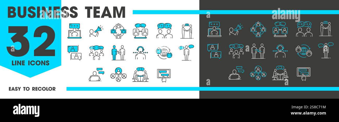 Business team chat messenger, support communication and messages ...