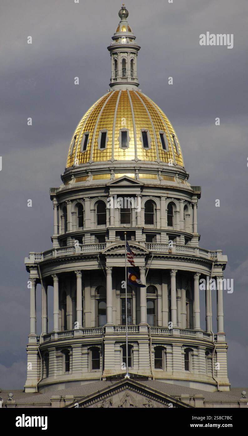 Colorado State Capitol. The building was designed by Elijah E. Myers ...
