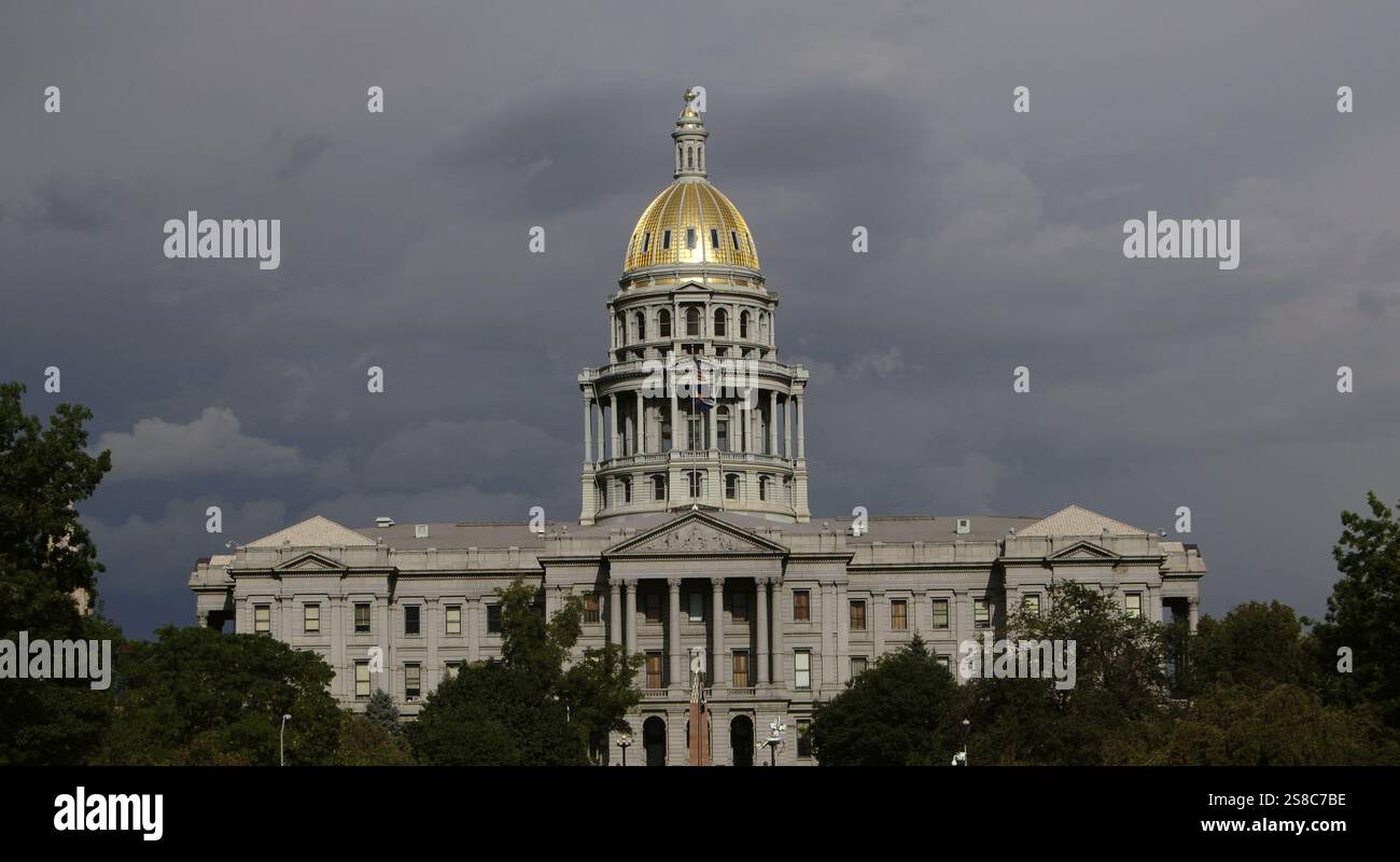Colorado State Capitol. The building was designed by Elijah E. Myers ...