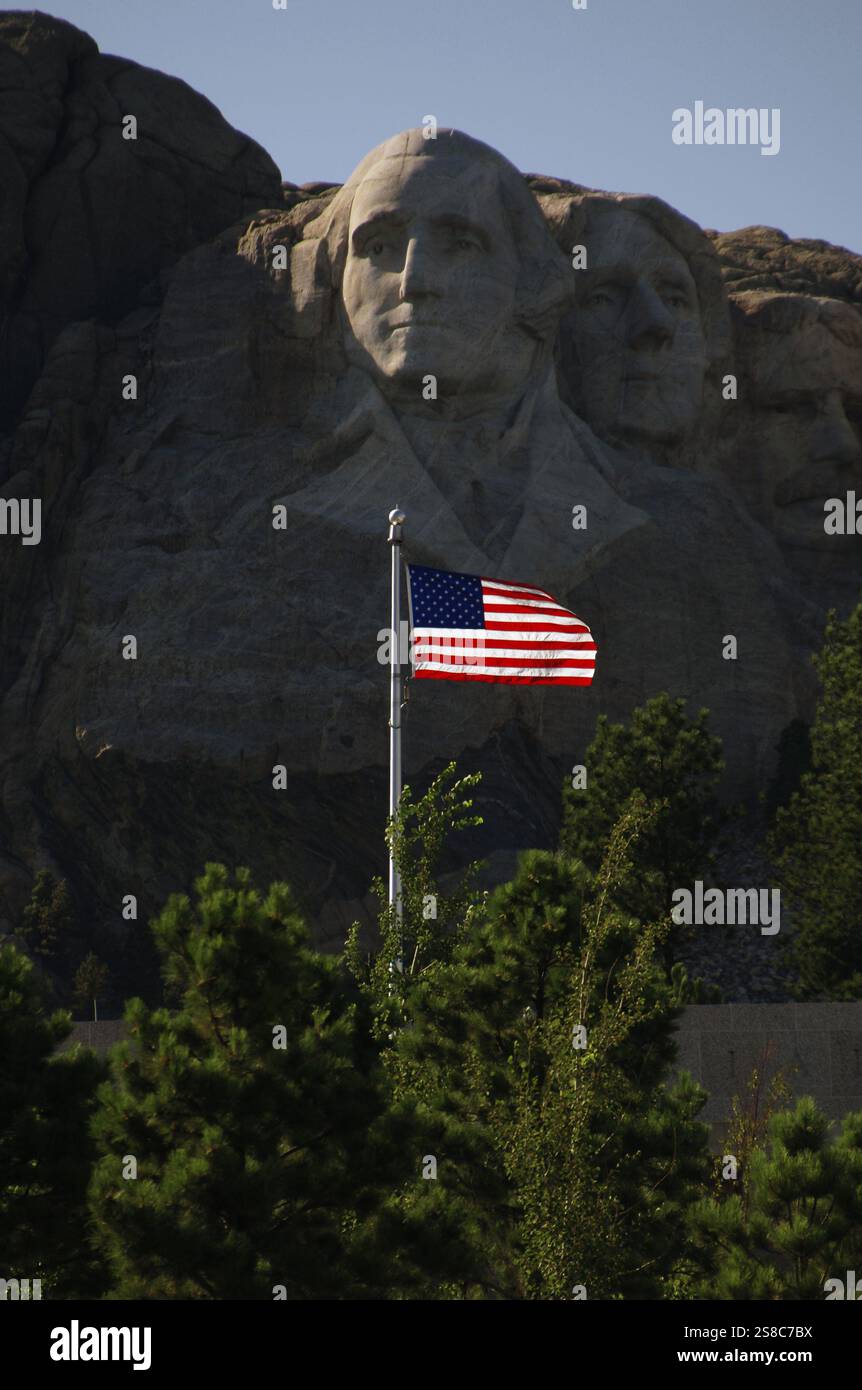Mount Rushmore National Memorial. Colossal sculptures designed by the ...