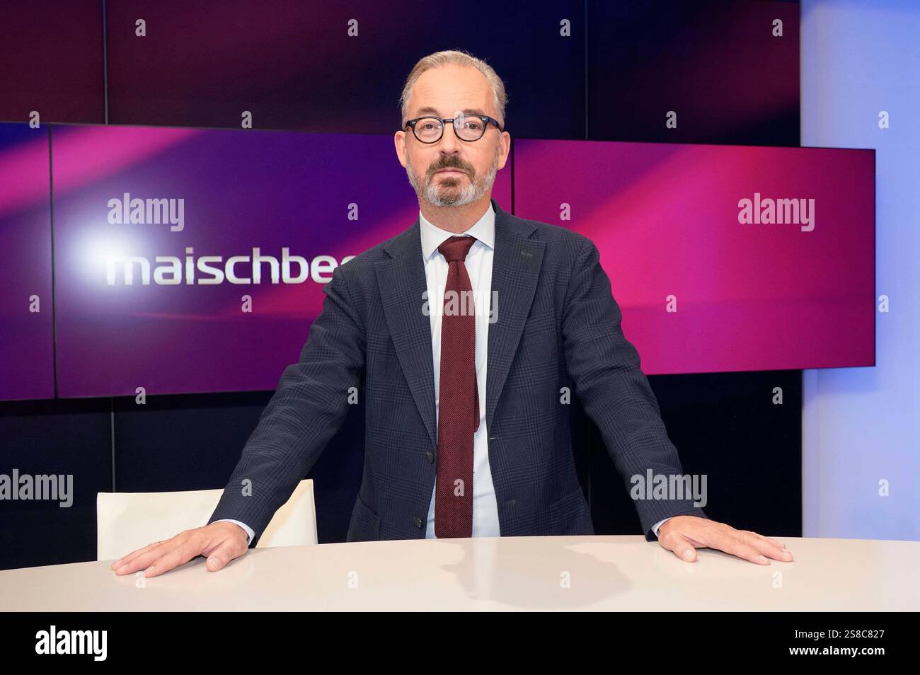 Jan Fleischhauer in der ARD-Talkshow maischberger im Studio Berlin ...