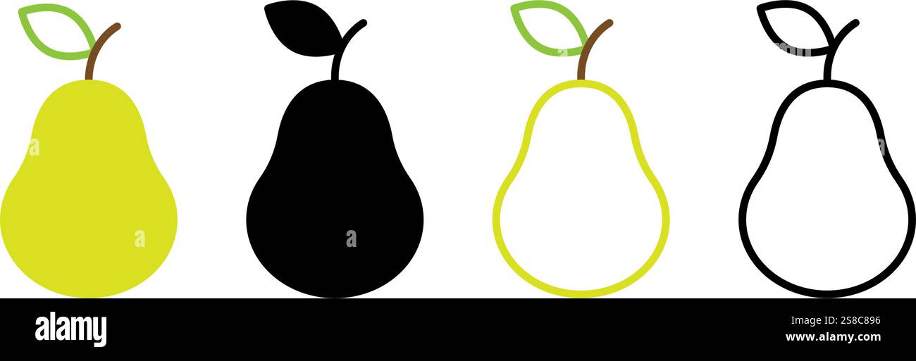 Peare fruit icon simple design Stock Vector Image & Art - Alamy