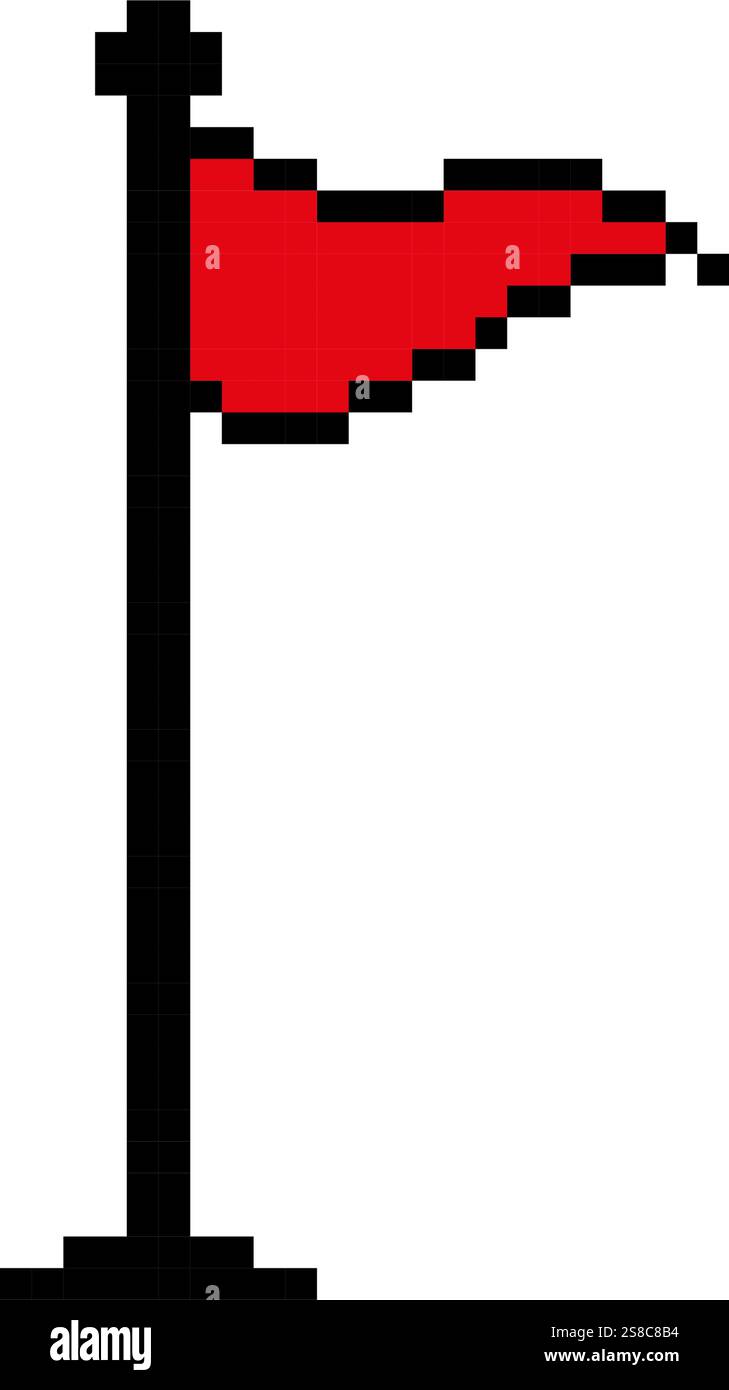 Pixel flag icon simple design Stock Vector Image & Art - Alamy