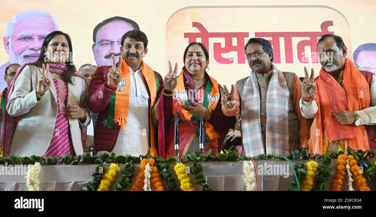 New Delhi, India. 21st Jan, 2025. NEW DELHI, INDIA - JANUARY 21: AAP ...