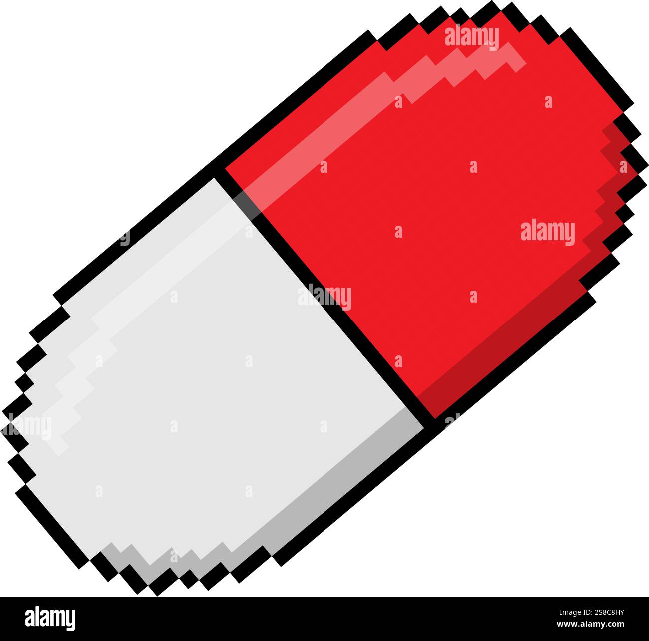 Pills pixel art icon simple design Stock Vector Image & Art - Alamy