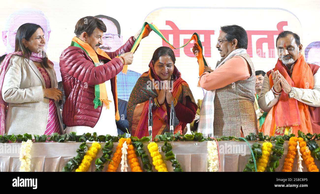 New Delhi, India. 21st Jan, 2025. NEW DELHI, INDIA - JANUARY 21: AAP ...