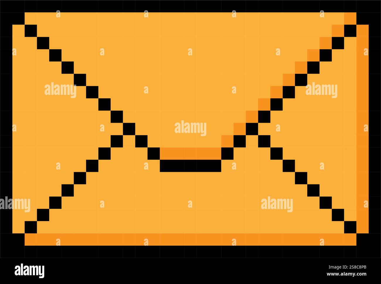 Basic Pixel envelope icon simple design Stock Vector Image & Art - Alamy