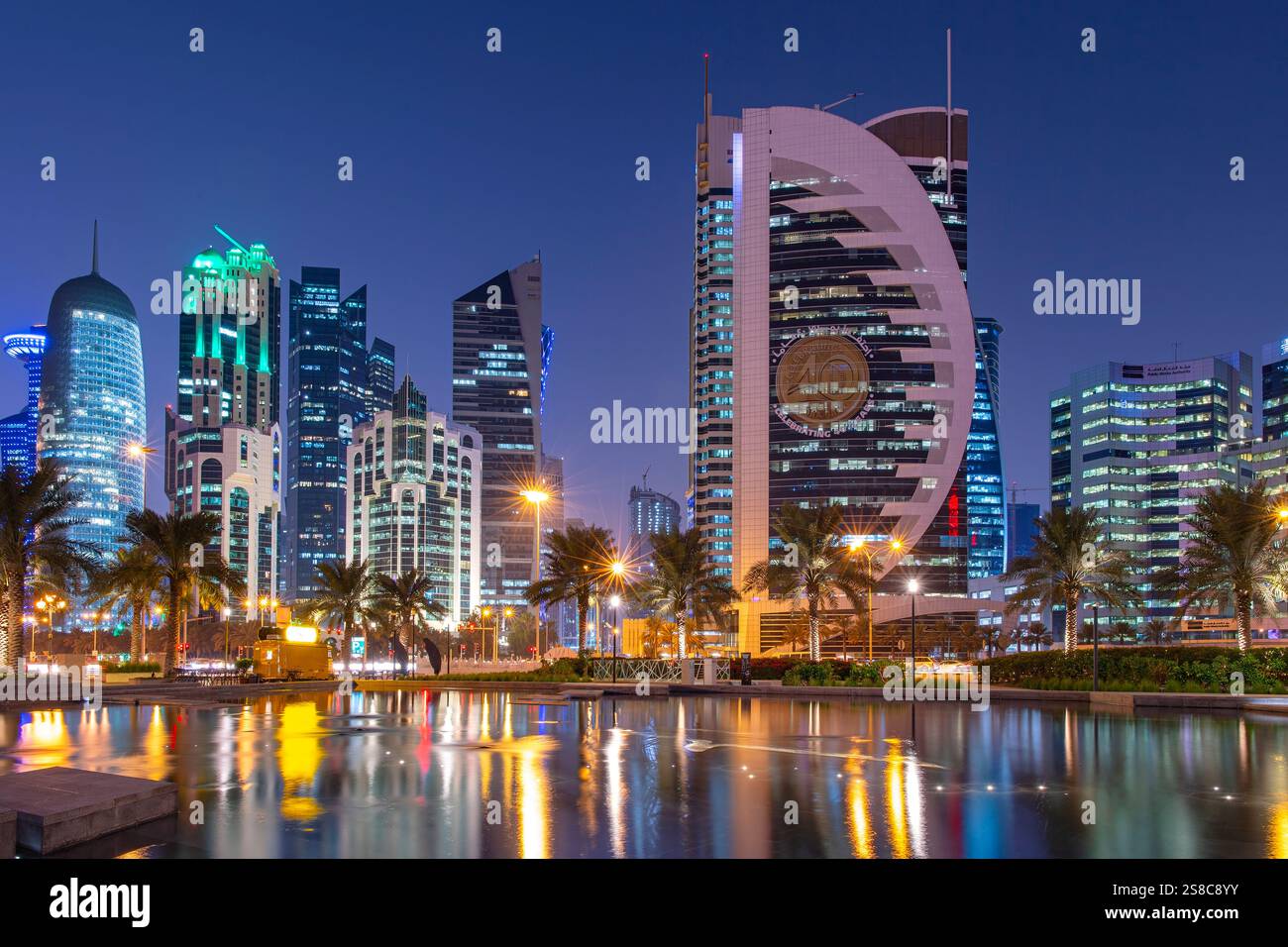 Doha skyline from sheraton hi-res stock photography and images - Alamy