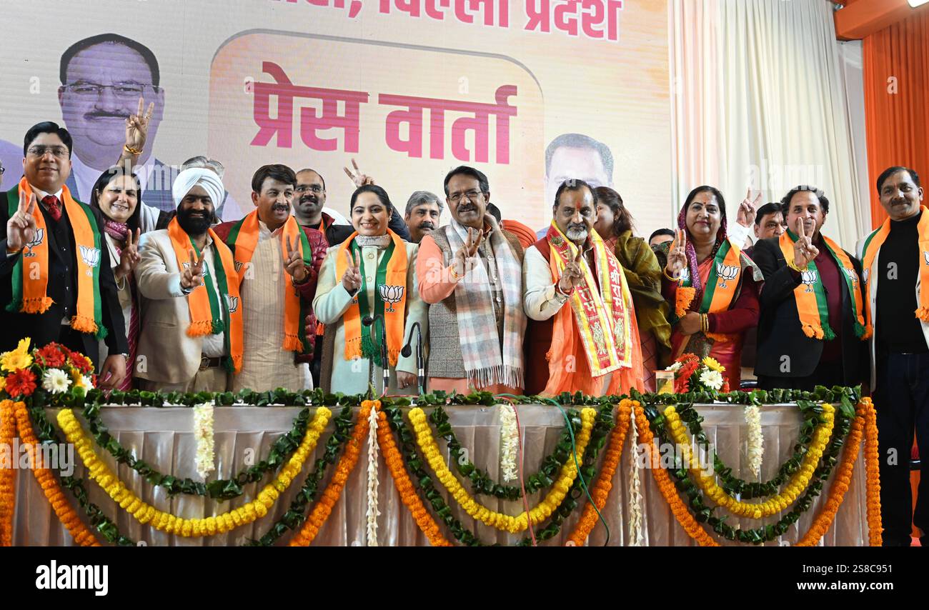 New Delhi, India. 21st Jan, 2025. NEW DELHI, INDIA - JANUARY 21: AAP ...