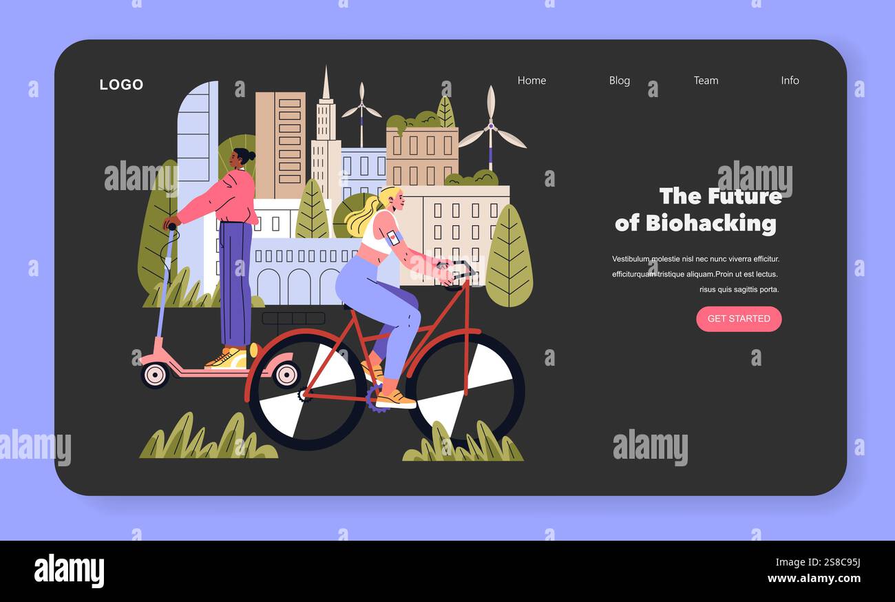 Biohacking concept. Future health optimization through technology ...