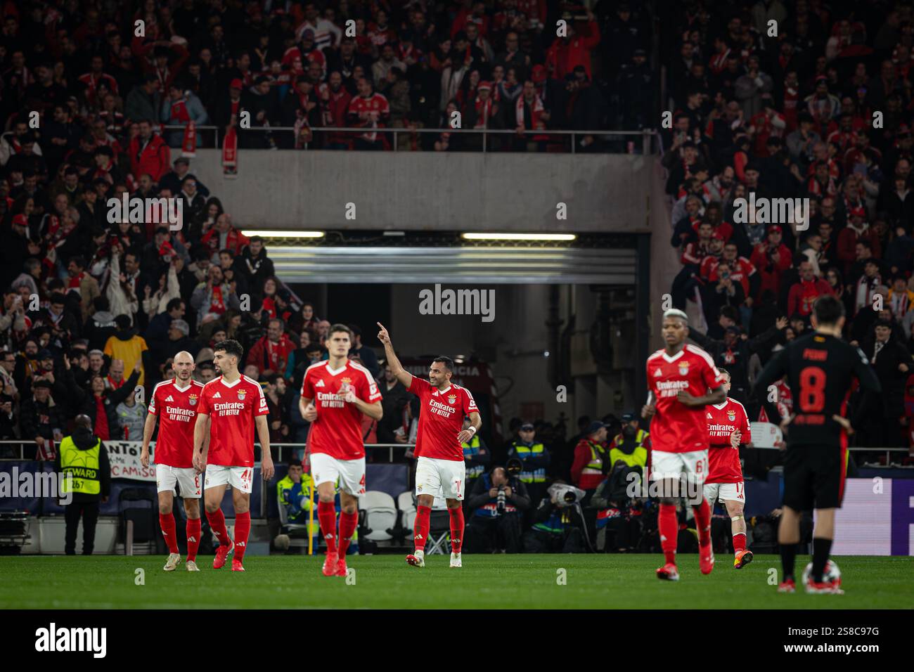 Lisboa, Portugal. 21st Jan, 2025. Vangelis Pavlidis of SL Benfica ...