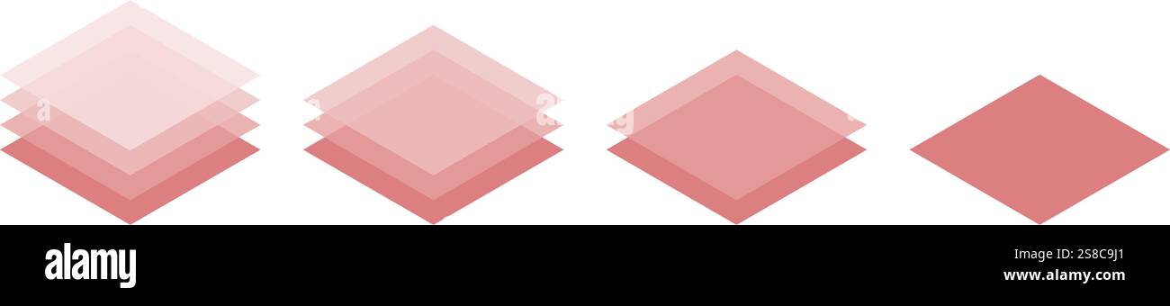 Layers icon symbol set basic simple flat design Stock Vector Image ...