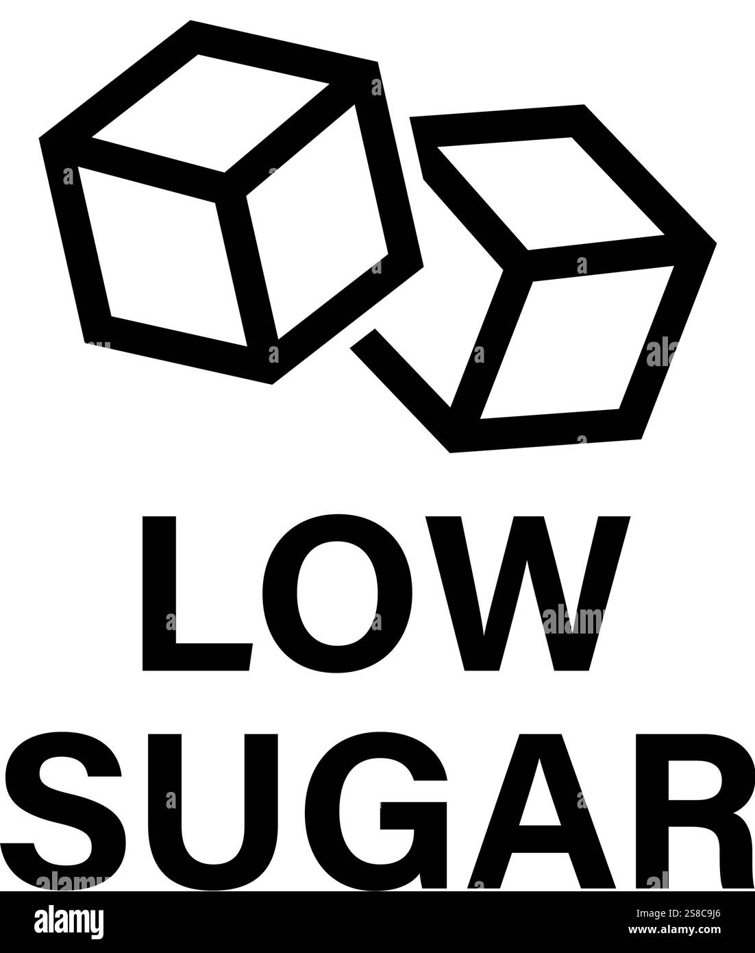 Low sugar icon healthy food concept Stock Vector Image & Art - Alamy