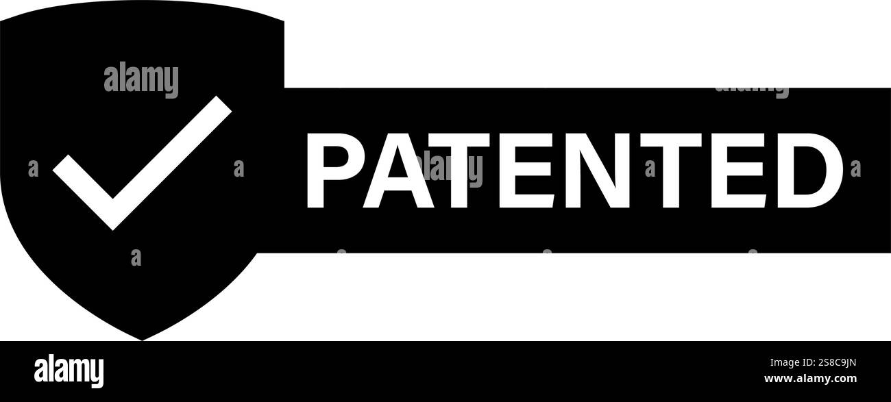 Patented icon symbol basic simple design Stock Vector Image & Art - Alamy