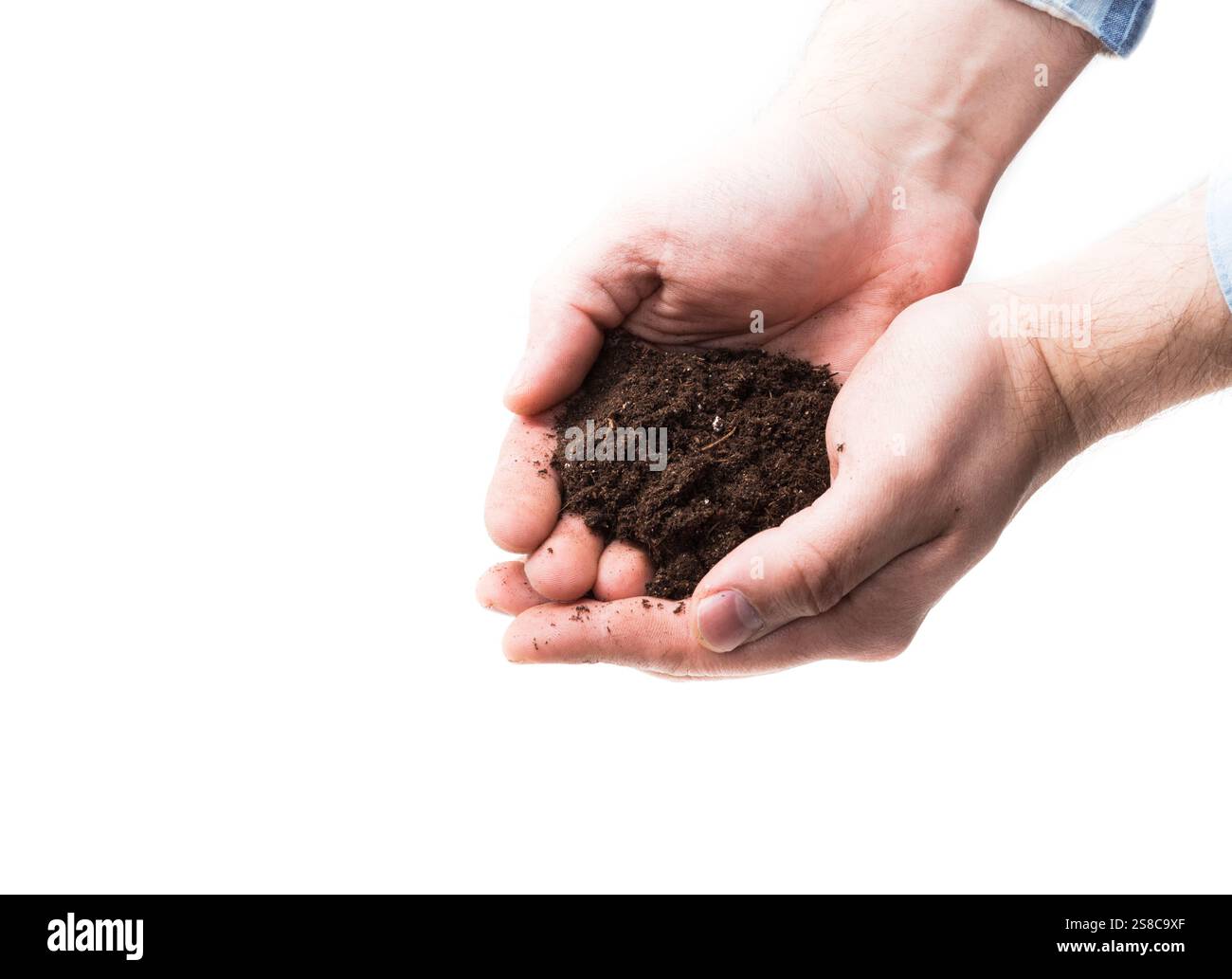 Handful of Rich Brown Soil Stock Photo - Alamy