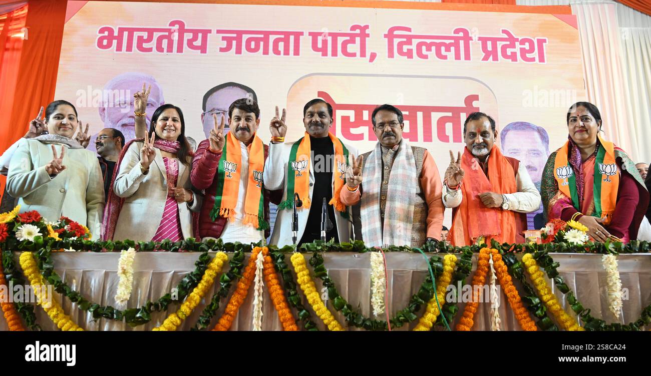 New Delhi, India. 21st Jan, 2025. NEW DELHI, INDIA - JANUARY 21: AAP ...