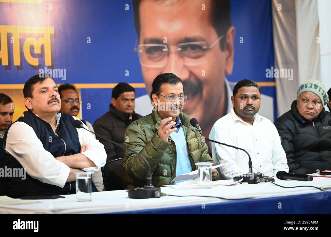NEW DELHI, INDIA - JANUARY 21: Arvind Kejriwal, National Convenor of ...